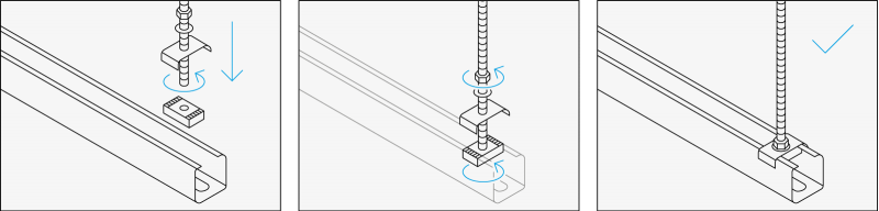 Niczuk U-shaped channel A washer 25 pcs | CoolStore online store