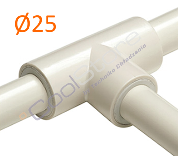 Tee to pipe PVC 25 2505 DR | CoolStore online store